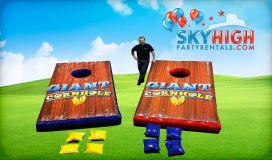 USA Giant Inflatable Corn Hole Rentals | Sky High Party Rentals