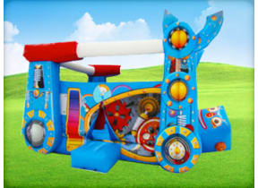 Houston 15 X 15 Red Castle Bouncer Moonwalk Rentals SkyHighPartyRentals